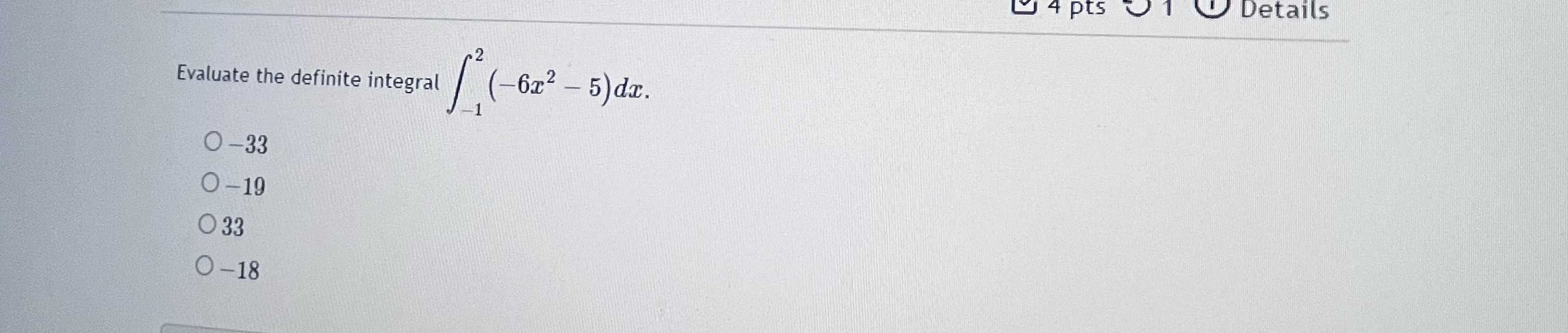 Solved Evaluate the definite integral | Chegg.com