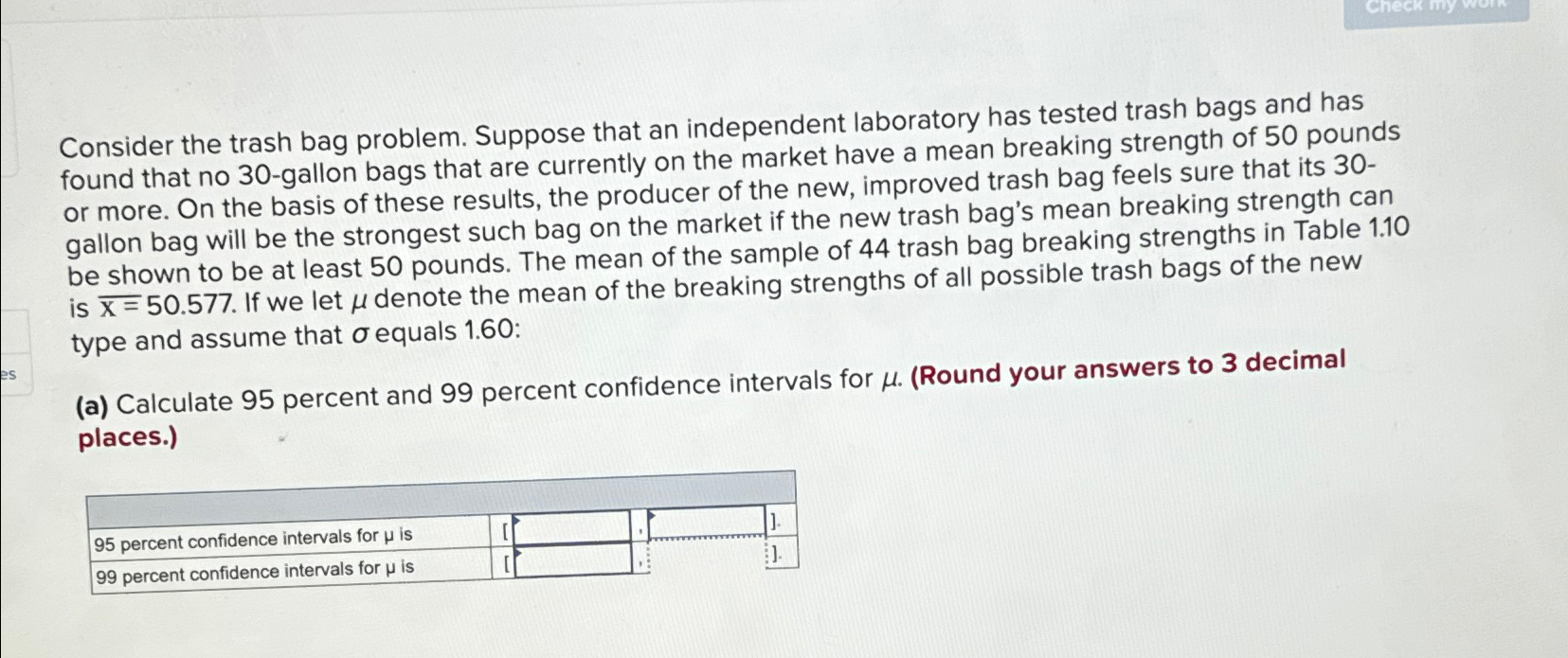 Solved Consider the trash bag problem. Suppose that an | Chegg.com