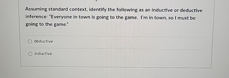 Solved Assuming standard context, identify the following as | Chegg.com