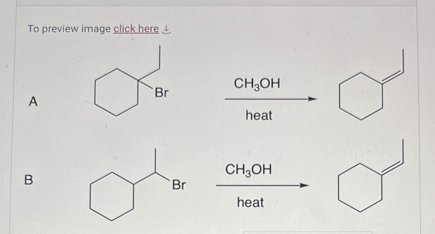 Solved Decide which elimination reaction is faste।Give the | Chegg.com