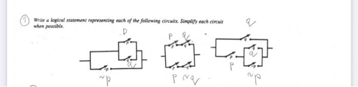 Solved Write a logical statement representing each of the | Chegg.com