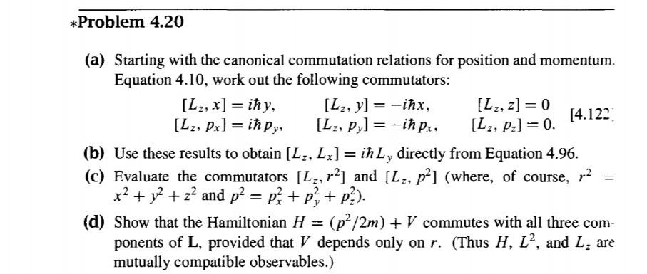 Solved (a) Starting with the canonical commutation relations | Chegg.com