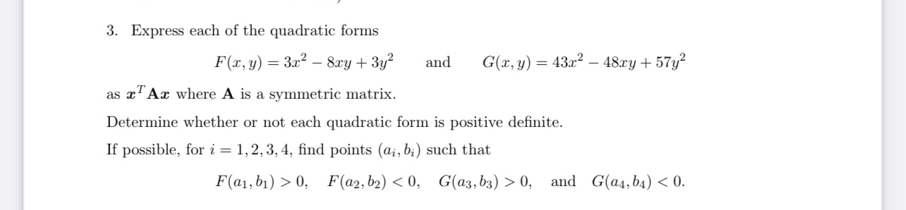 Solved Express each of the quadratic | Chegg.com