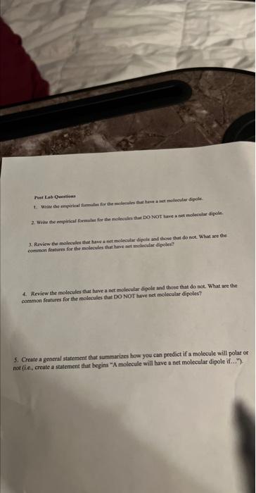 Hen Lab Quentien: 1. Wrine the empirical formulas | Chegg.com