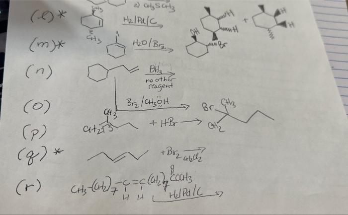 Solved for the alkene addition reaction below, predict and | Chegg.com