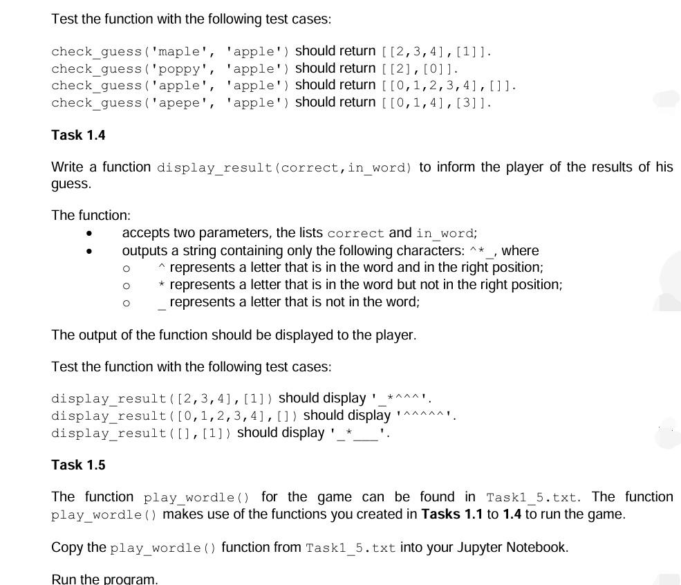Solved 1 Wordle is a popular word game where players are | Chegg.com
