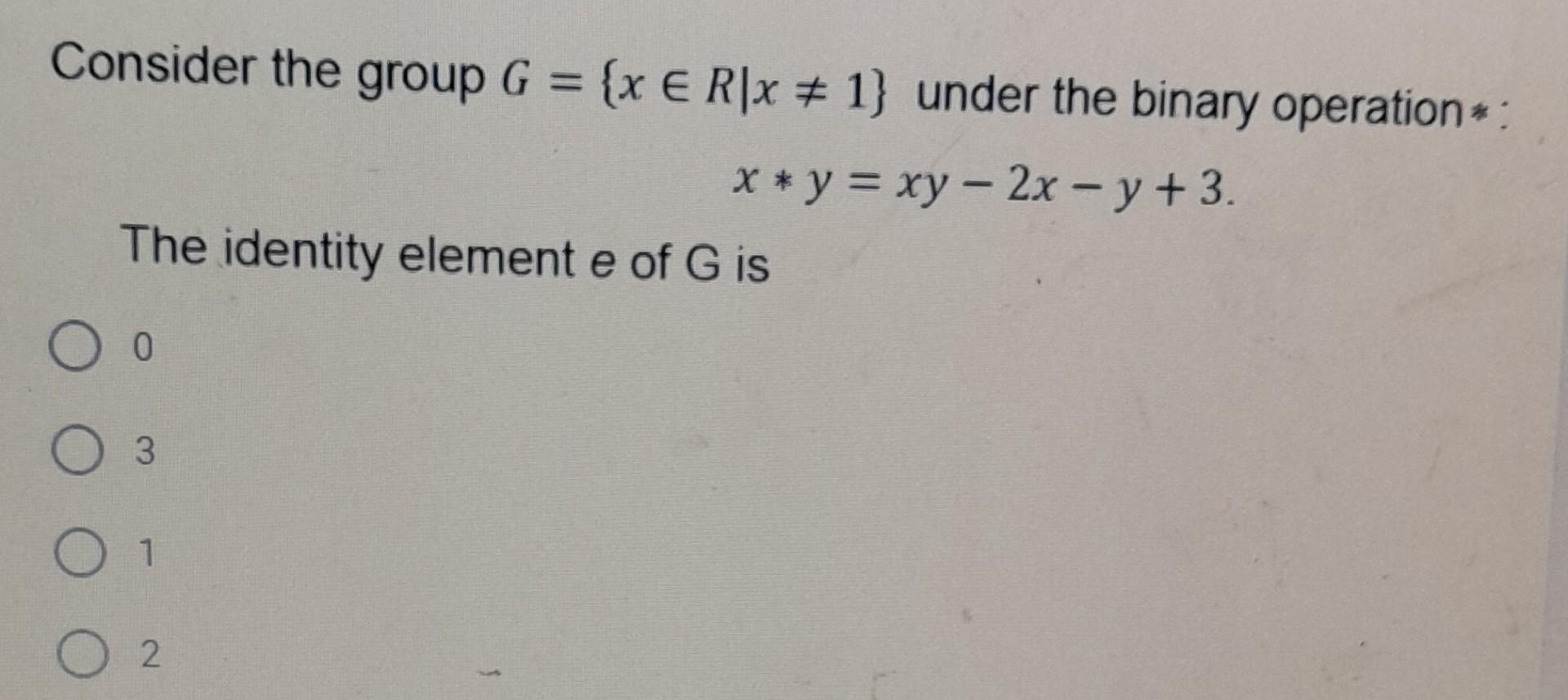 Solved Consider the group G={x∈R∣x =1} under the binary | Chegg.com