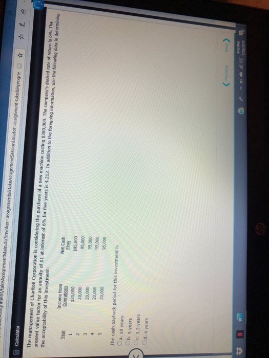 Solved Calculator siyliment/take Assignment Main.do?invoker | Chegg.com