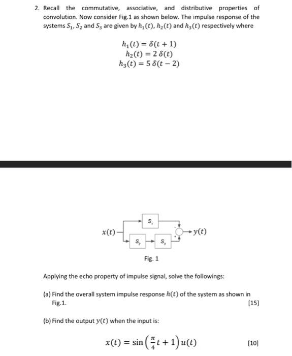 Solved 2. Recall the commutative, associative, and | Chegg.com