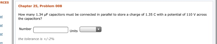 Solved RCES Chapter 25, Problem 008 How many 1.34 uF | Chegg.com