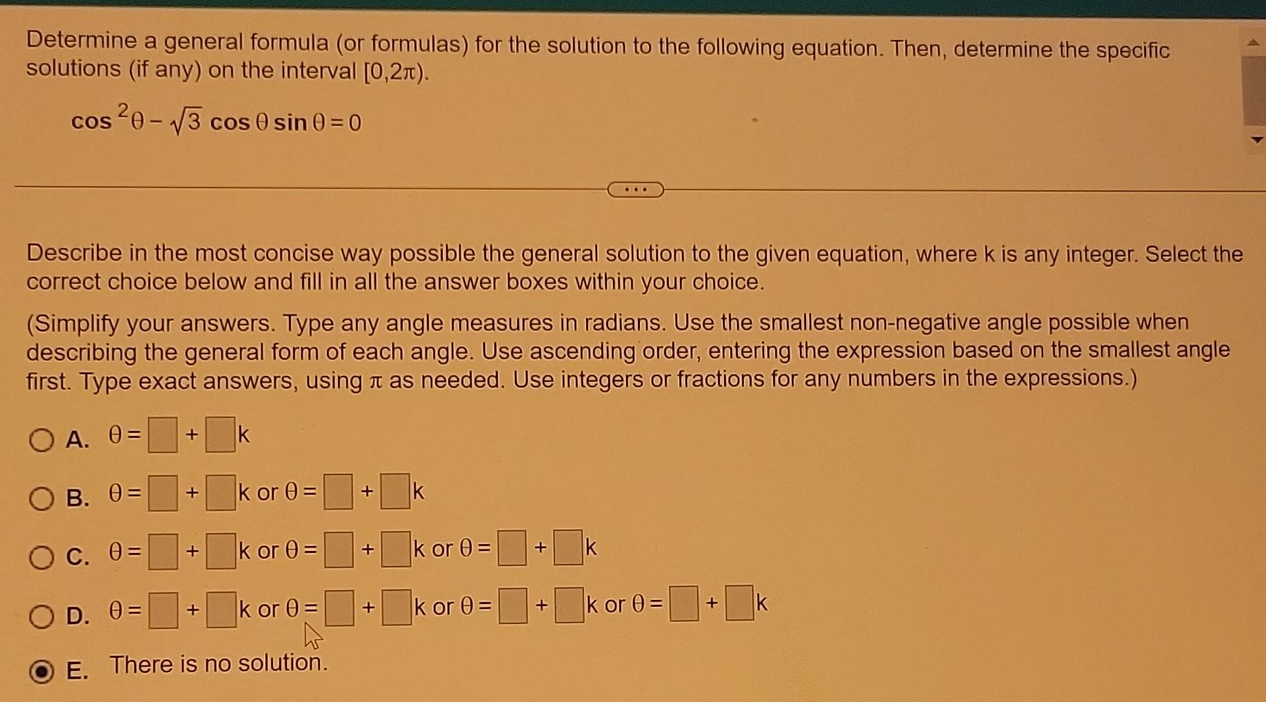 Solved Determine a general formula (or formulas) for the | Chegg.com