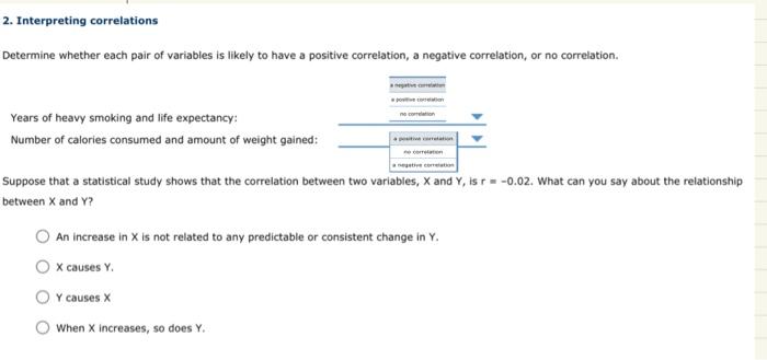 Solved Determine whether each pair of variables is likely to | Chegg.com