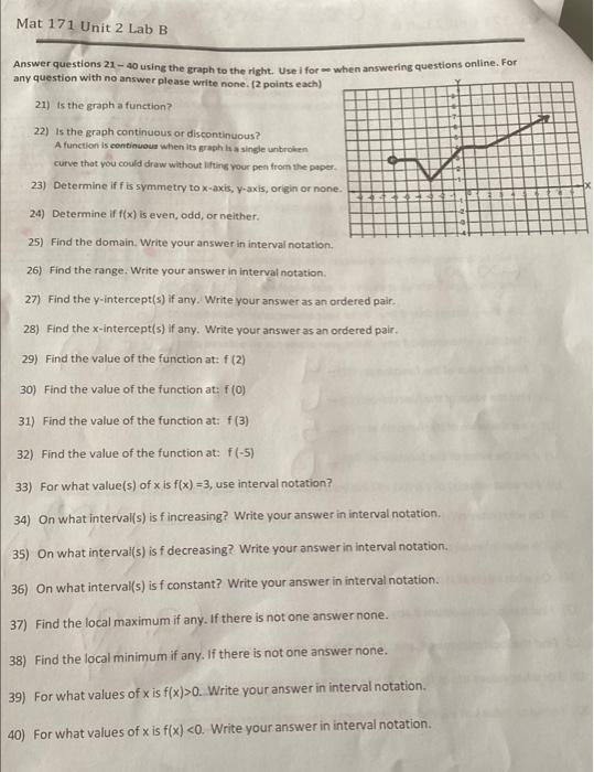 Solved Please print and complete this lab. Once you've | Chegg.com
