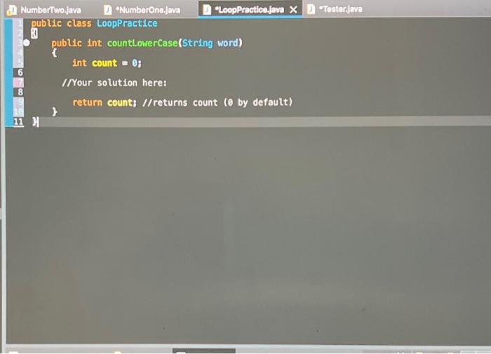 Solved public class Looppractice (1) public int | Chegg.com