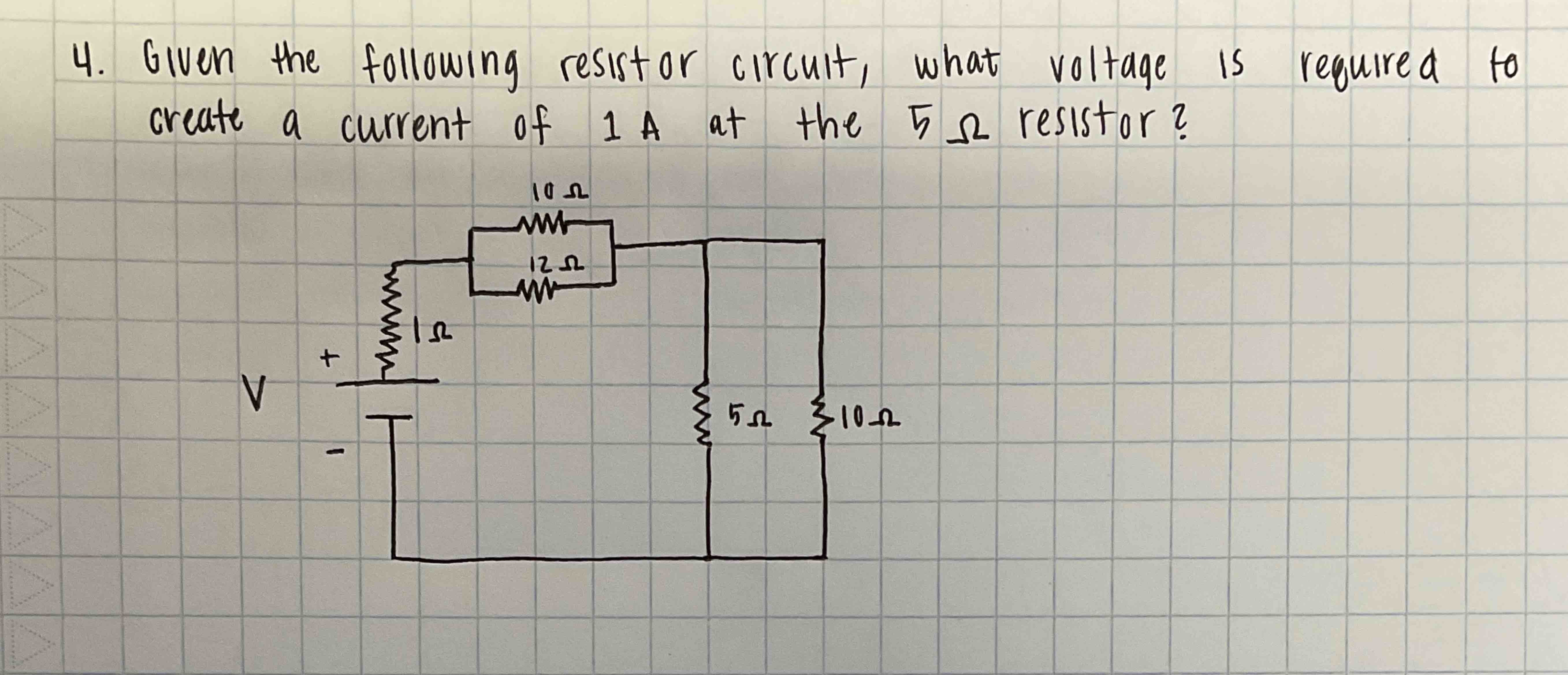 Solved Given the following resistor circuit, what voltage is | Chegg.com