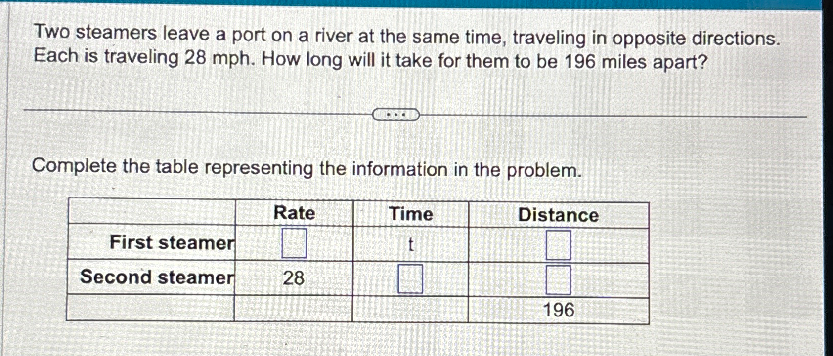 Solved Two steamers leave a port on a river at the same | Chegg.com