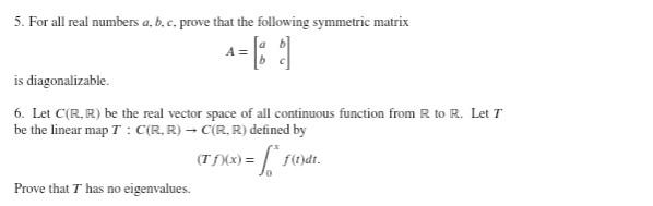 Solved 5. For all real numbers a,b,c, prove that the | Chegg.com