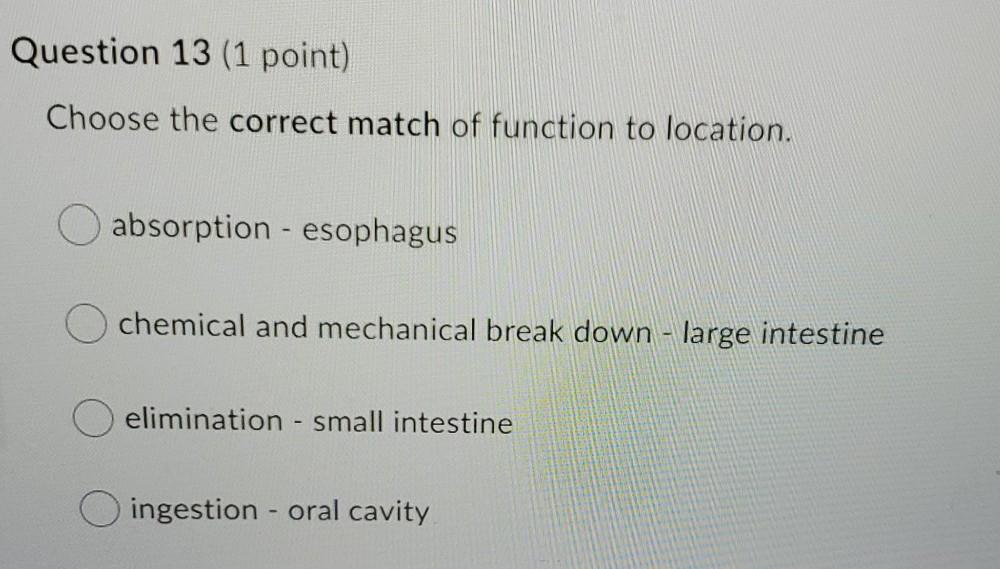 Solved Question 8 (1 point) The pancreas has multiple | Chegg.com