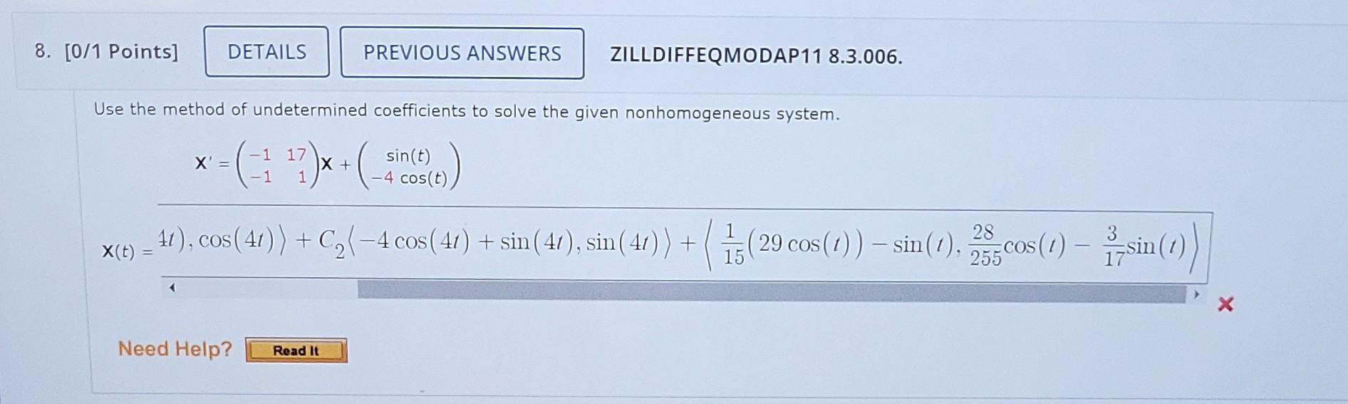 Solved 8. [0/1 Points] DETAILS PREVIOUS ANSWERS | Chegg.com