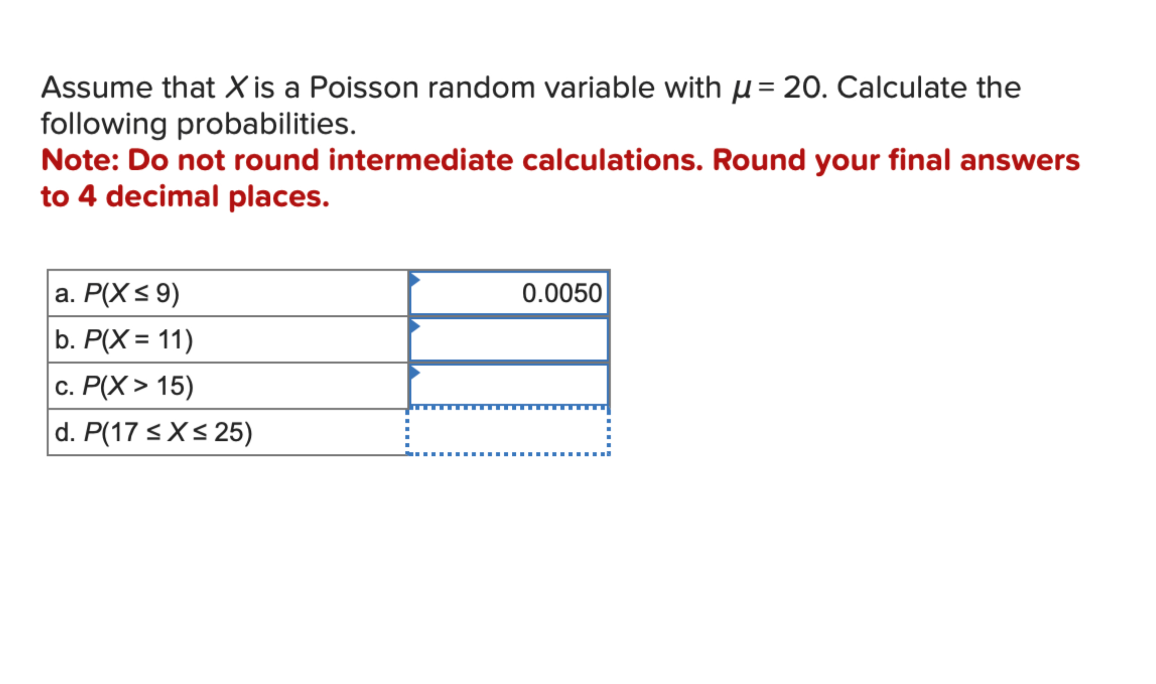 Solved Assume That X ﻿is A Poisson Random Variable With 