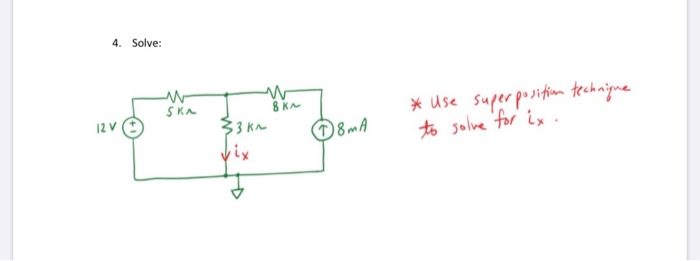 Solved 3. Solve: sioon T10 mA * use source conversion to | Chegg.com