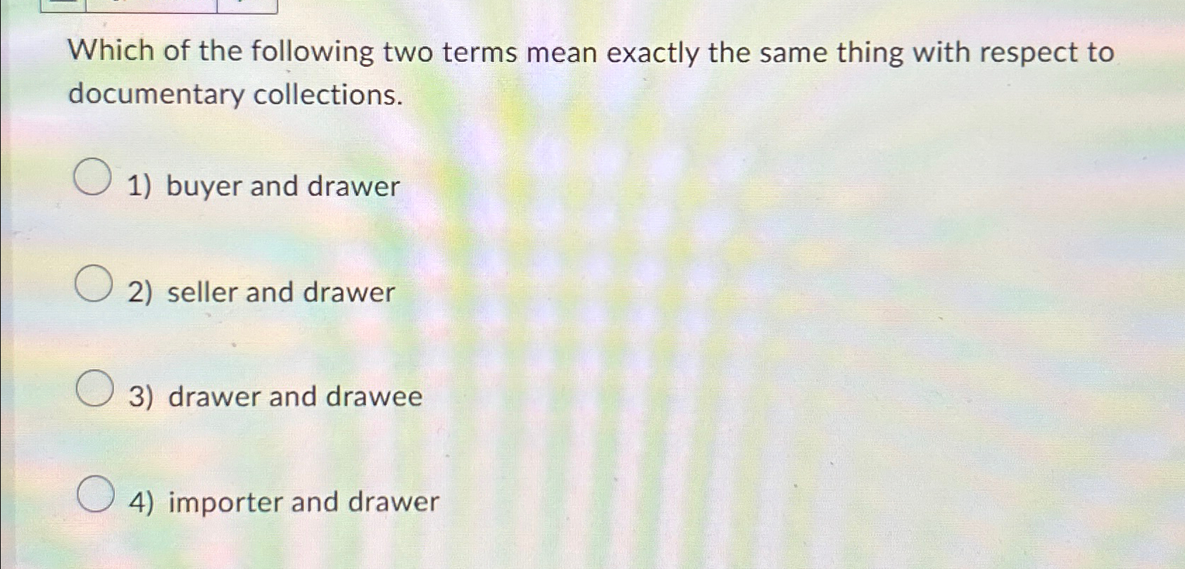 Solved Which of the following two terms mean exactly the | Chegg.com