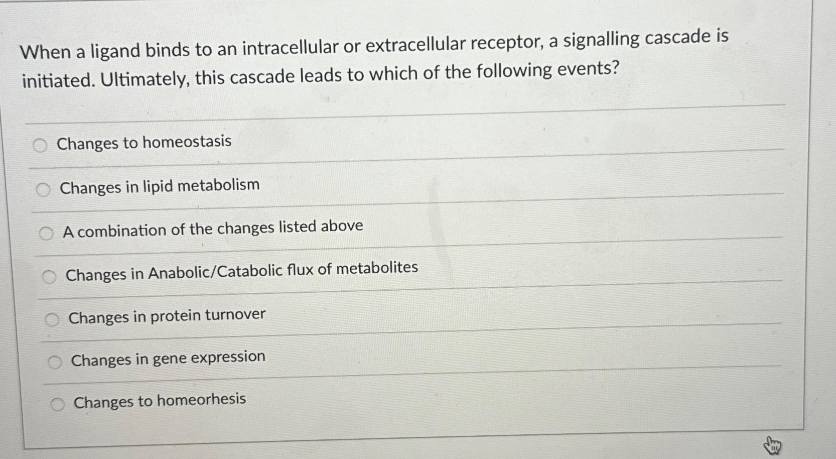 Solved When a ligand binds to an intracellular or | Chegg.com