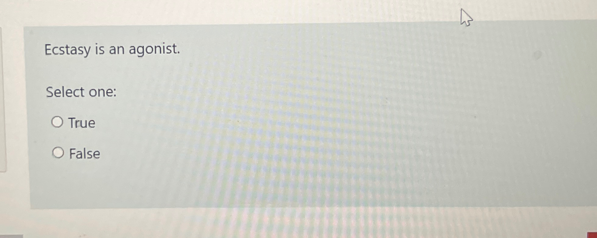 Solved Ecstasy is an agonist.Select one:TrueFalse | Chegg.com