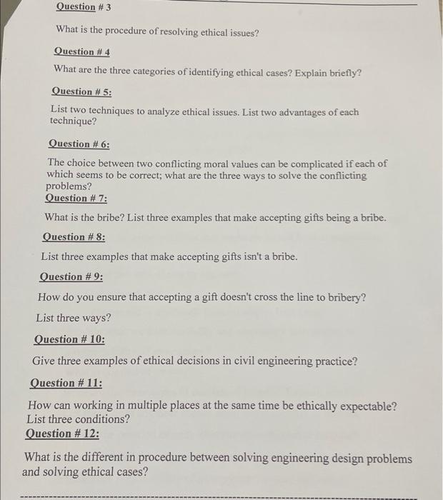Solved Question #3 What is the procedure of resolving | Chegg.com