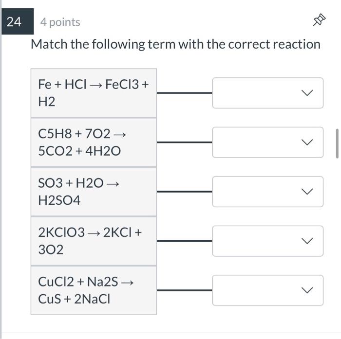 Solved 24 4 points Match the following term with the correct | Chegg.com