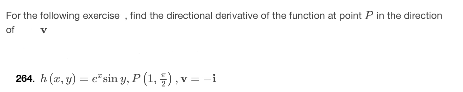 Solved For the following exercise, find the directional | Chegg.com