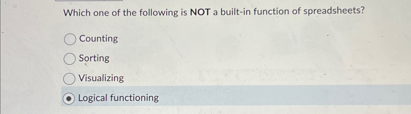 Solved Which one of the following is NOT a built-in function | Chegg.com