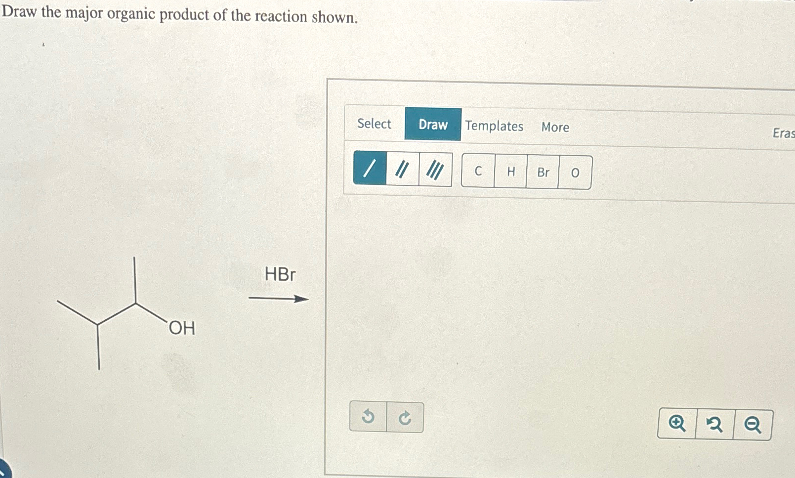 Solved Draw the major organic product of the reaction | Chegg.com