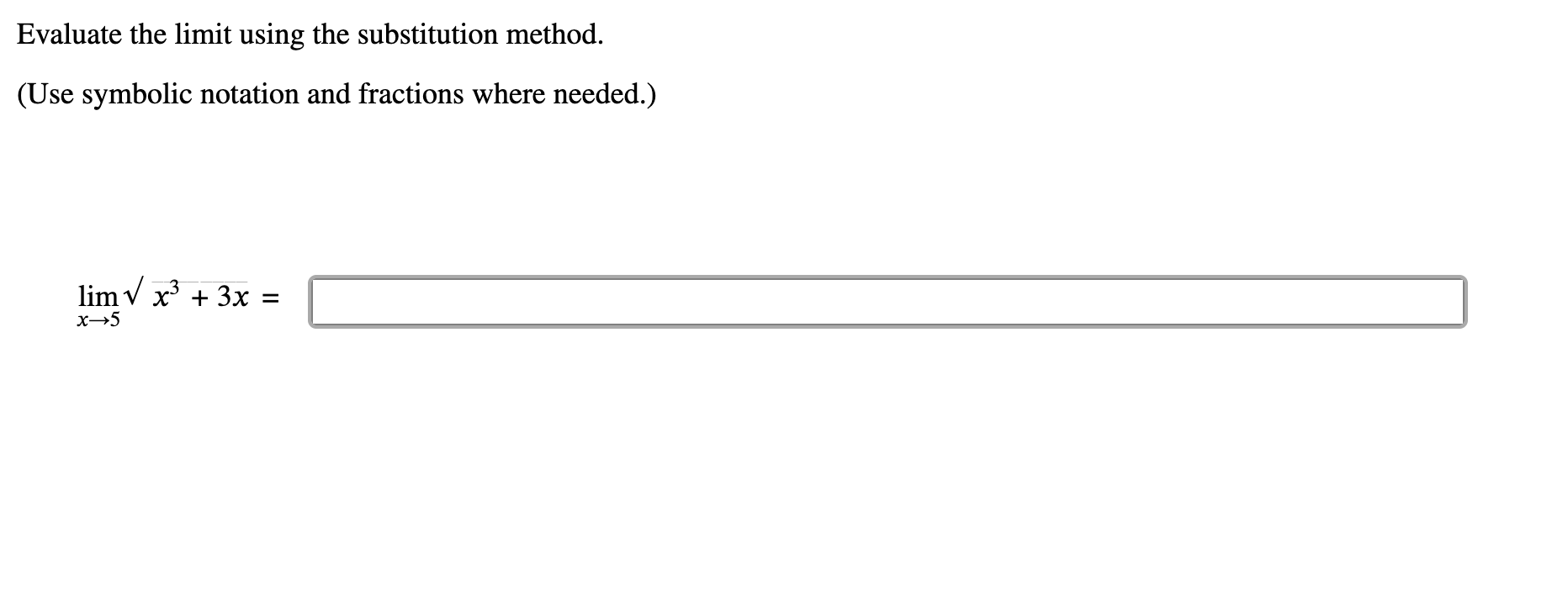Solved Evaluate the limit ﻿using the substitution | Chegg.com