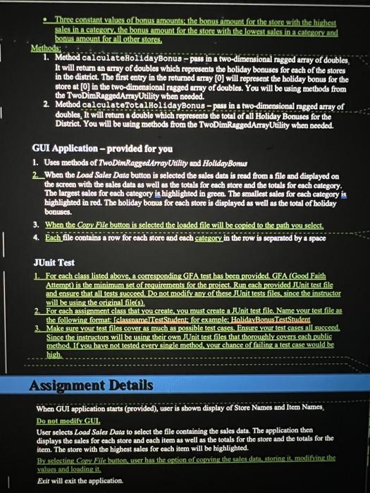 Solved need the jUnit test file for the two javadoc picture. | Chegg.com