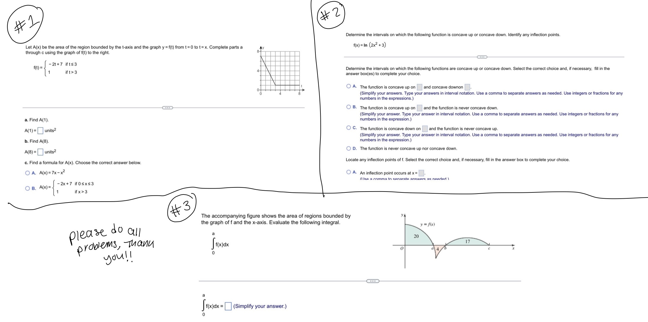 Solved Please please please answer all problems as soon as | Chegg.com