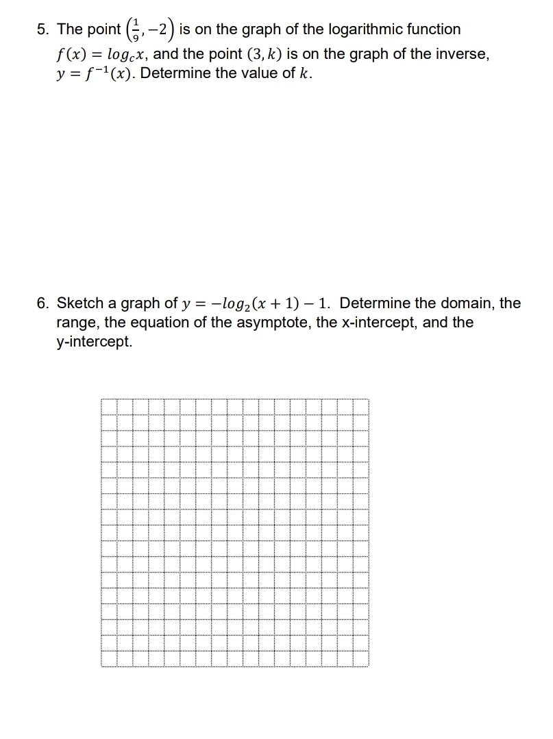 Solved The point (19,-2) ﻿is on the graph of the logarithmic | Chegg.com