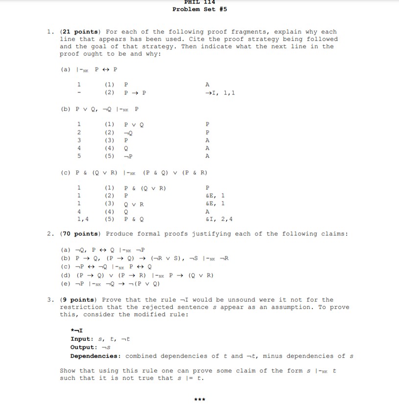(21 ﻿points) ﻿For each of the following proof | Chegg.com