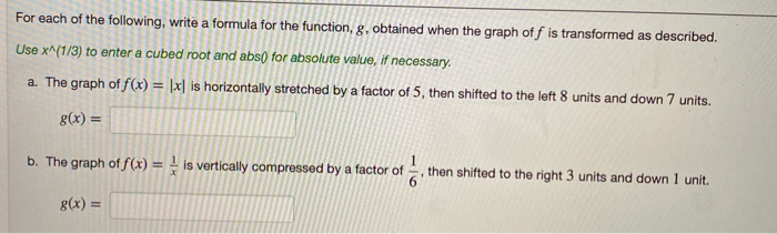Solved Performing a Sequence of Transformations For each of | Chegg.com