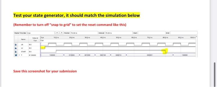 Solved Part II - State Generator State Diagram for the State | Chegg.com