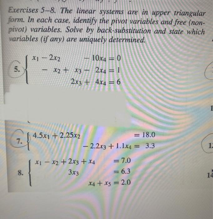 Solved Exercises 11-16. Represent each linear system in | Chegg.com