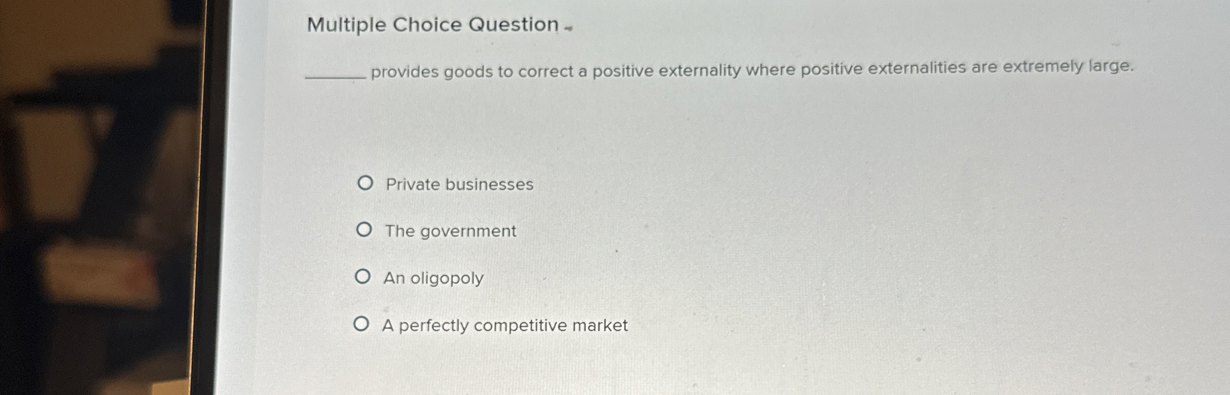 Solved Multiple Choice Question - provides goods to correct | Chegg.com