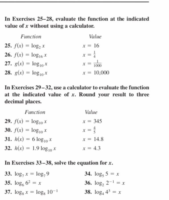 Solved In Exercises 25 28 Evaluate The Function At The