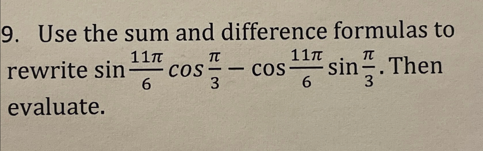 Solved Use the sum and difference formulas to rewrite | Chegg.com