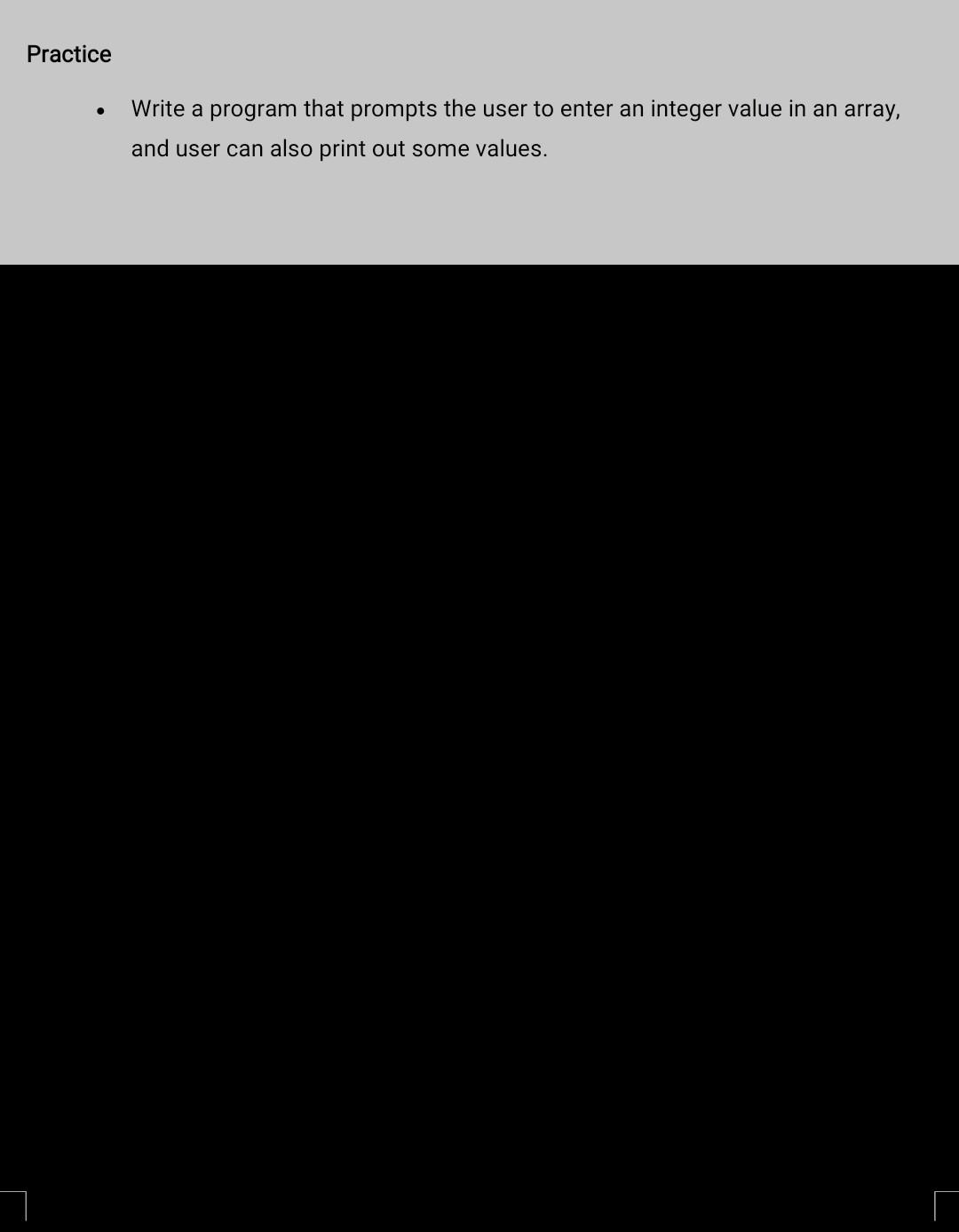 Solved Practice Write a program that prompts the user to | Chegg.com