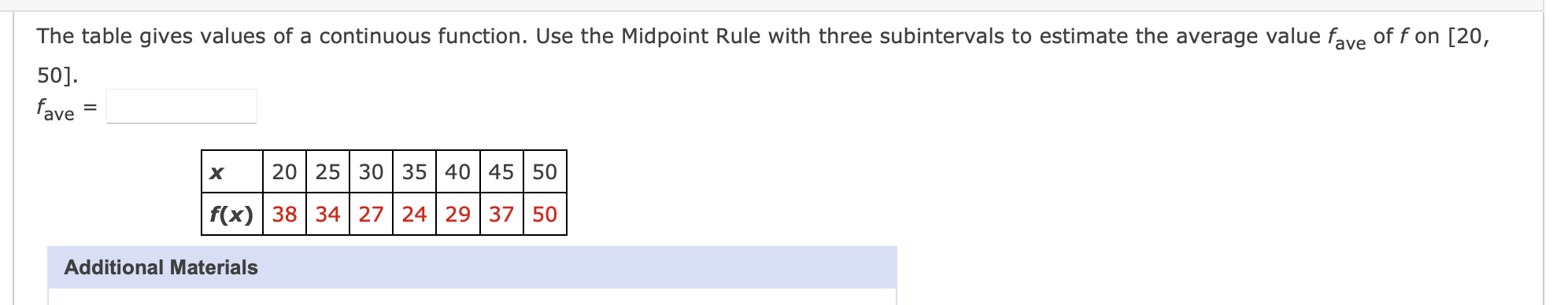 Solved The table gives values of a continuous function. Use | Chegg.com