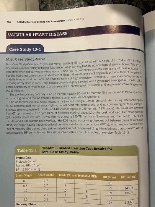 Solved refer to Case Study 13-1 in the text and answer the | Chegg.com