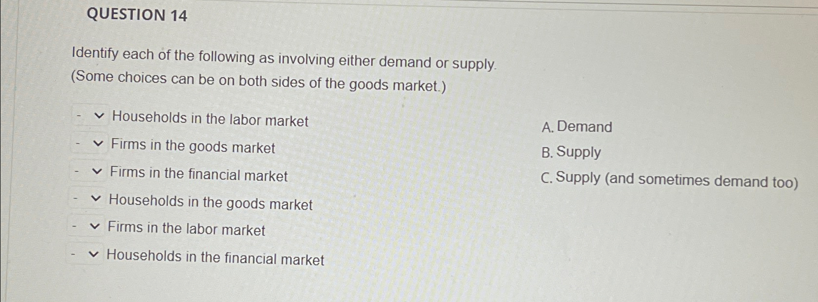 Solved QUESTION 14Identify each of the following as | Chegg.com