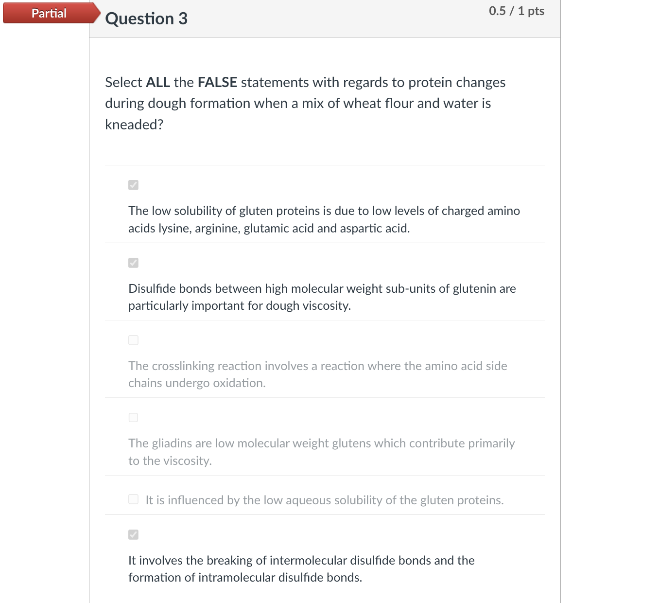 Solved Select ALL the FALSE statements with regards to | Chegg.com