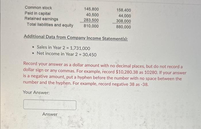 Solved Using the data in the tables below, compute Net Cash | Chegg.com
